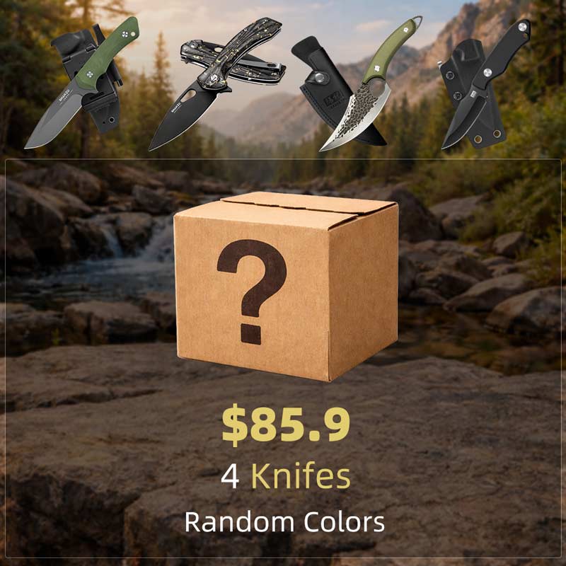 SHANZU 4-Pack Folding Knife Mystery Box – Random EDC Knife Collection ...