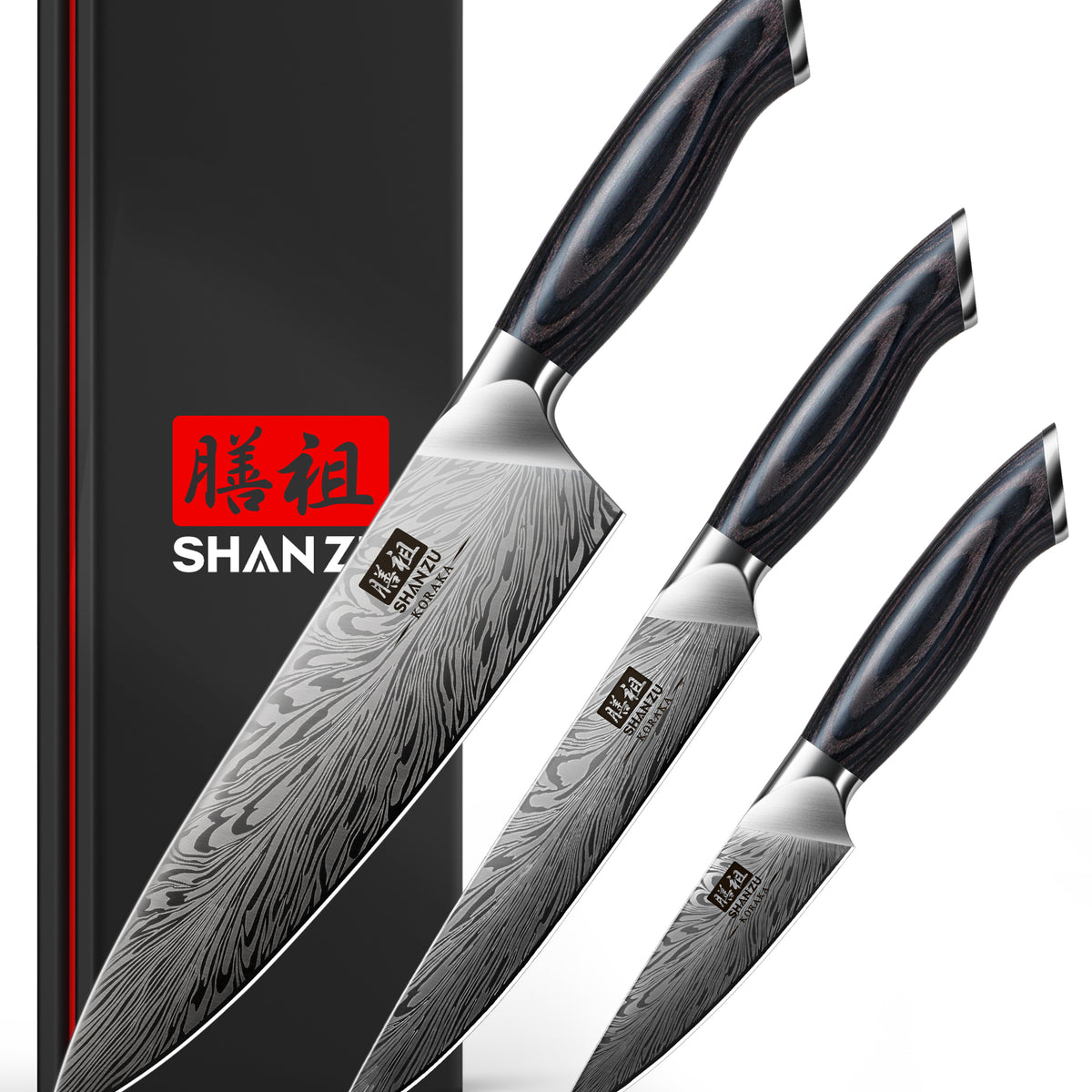 Koraka Series|SHAN ZU 3PCS Kitchen Knife Set – SHANZU GLOBAL SHOP
