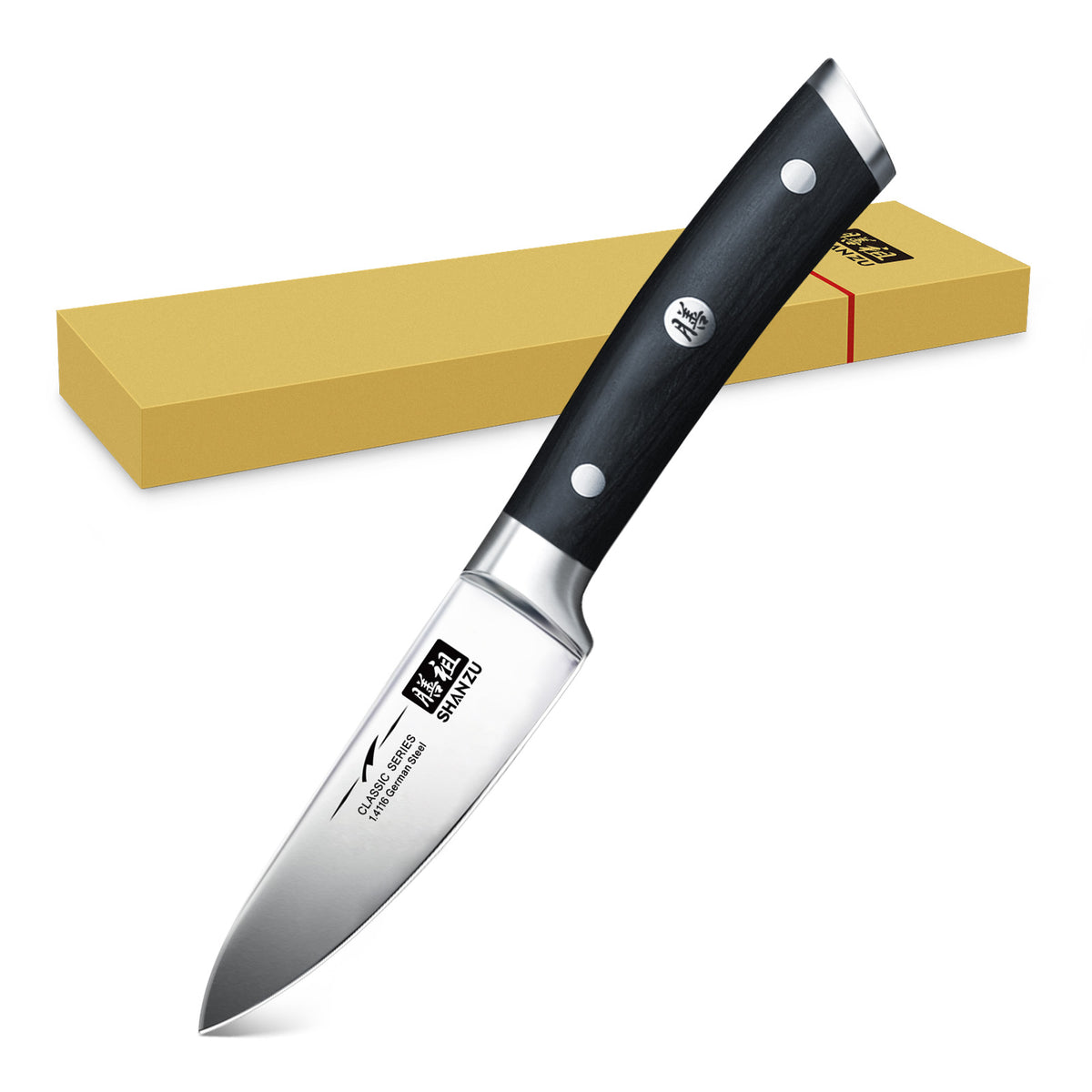 SHAN ZU 3.75" Blade High Carbon Stainless Steel Paring Knife | Good ...